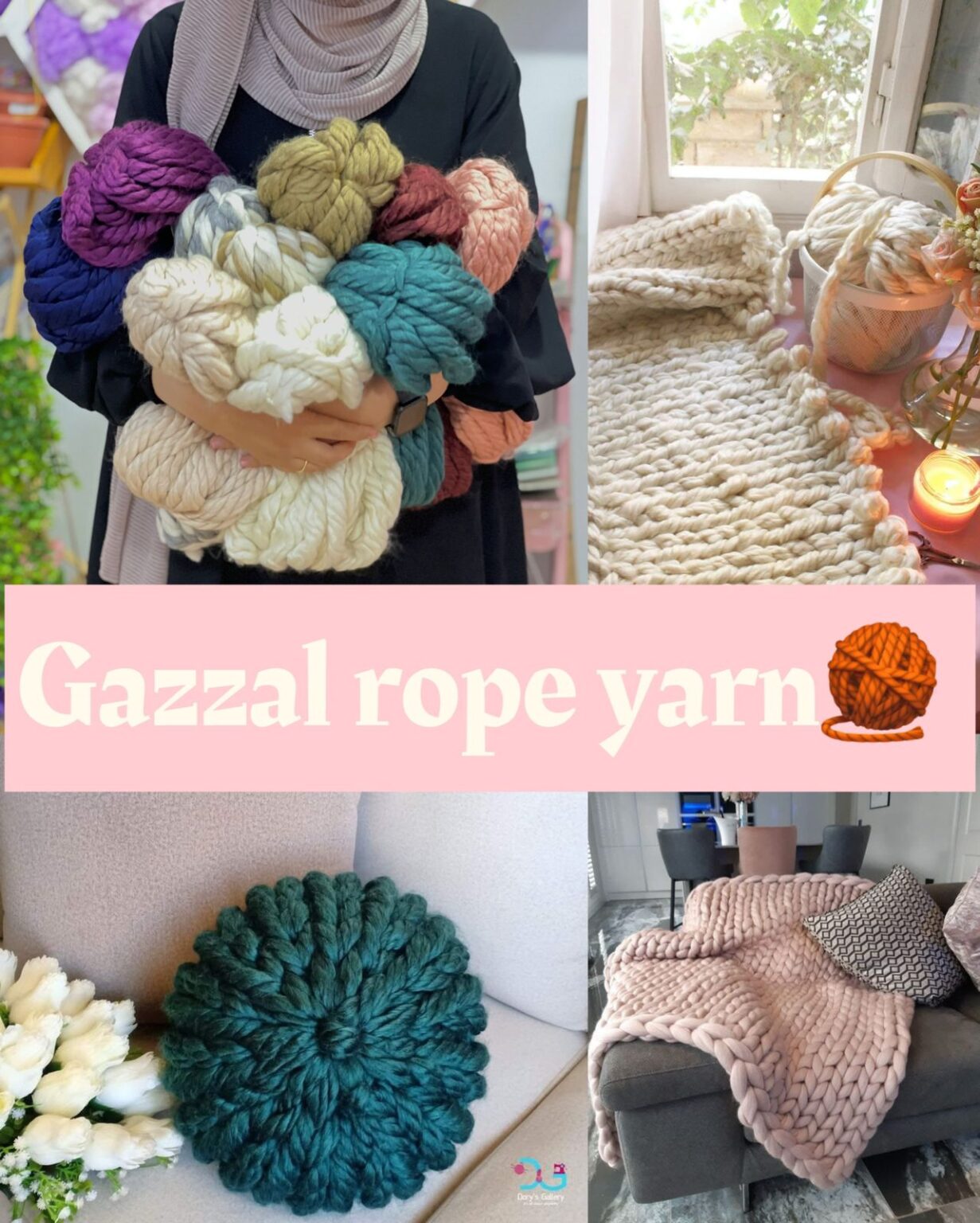Gazzal knitting club rope - The Secret Garden